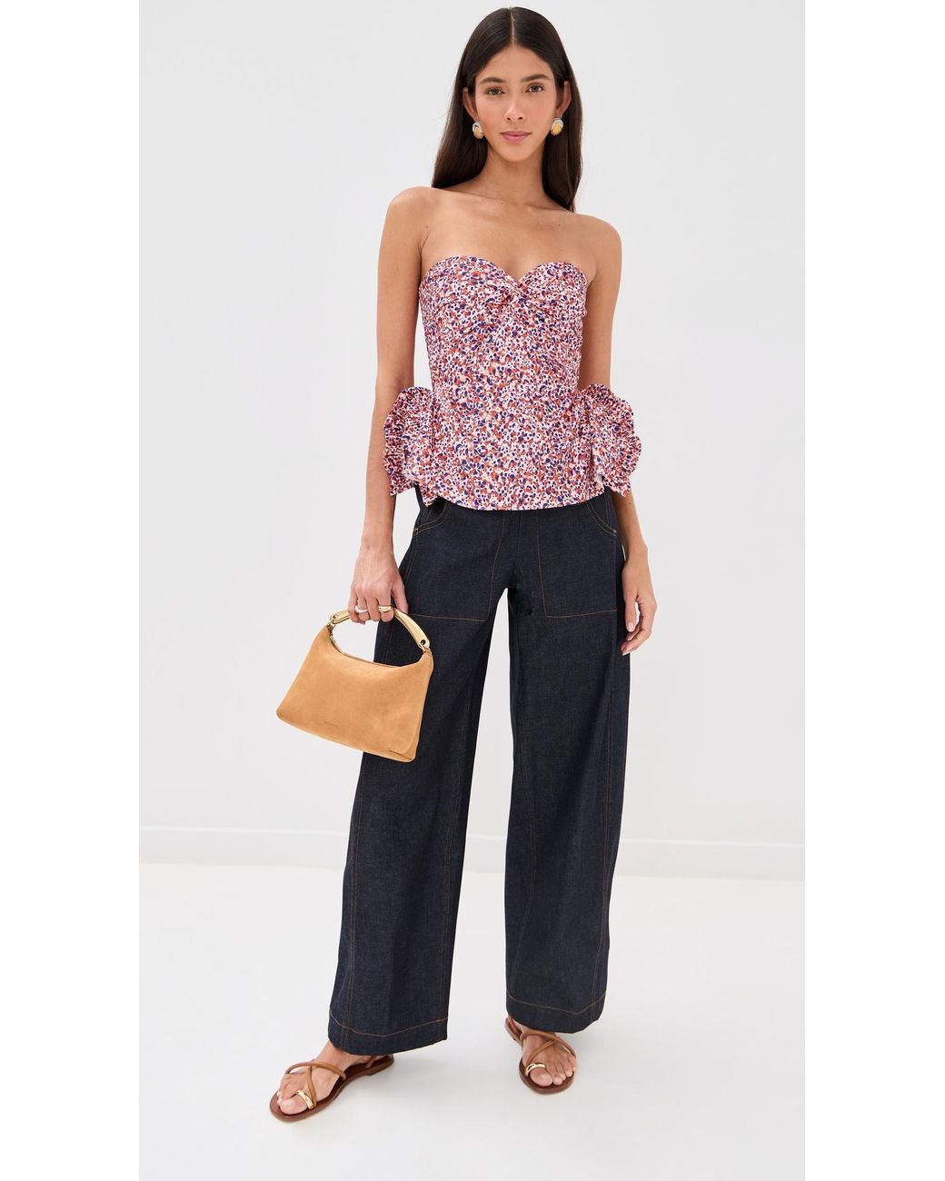 Kika Vargas Tasha Top Dots in Pink | Lyst