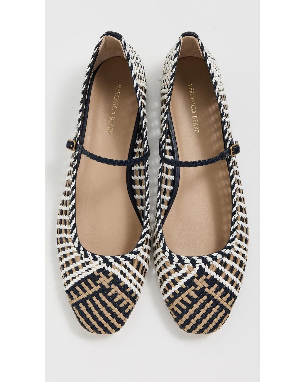 Veronica Beard Ellie Woven Flats | Lyst