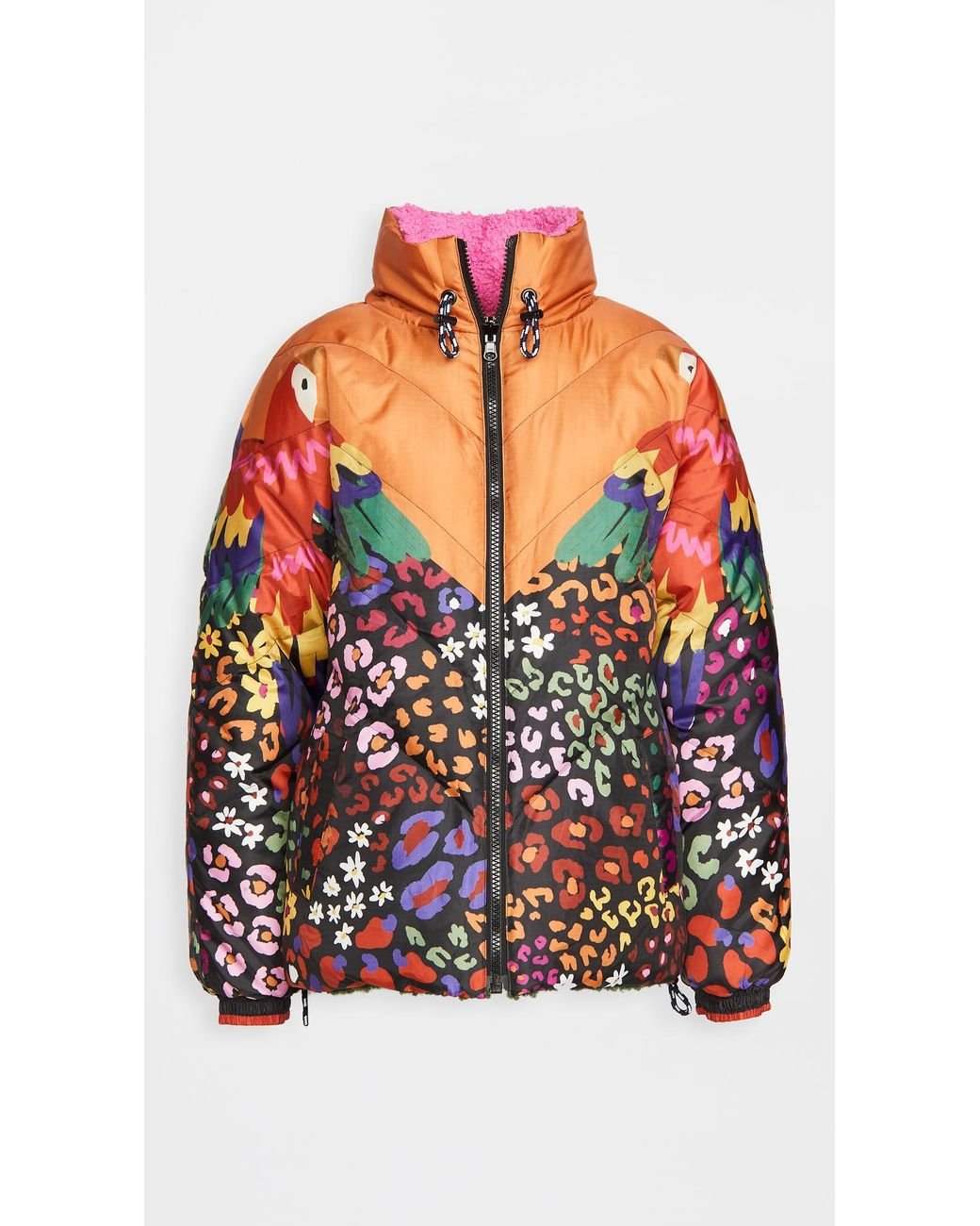 FARM Rio Mixed Macaw Puffer Jacket | Lyst