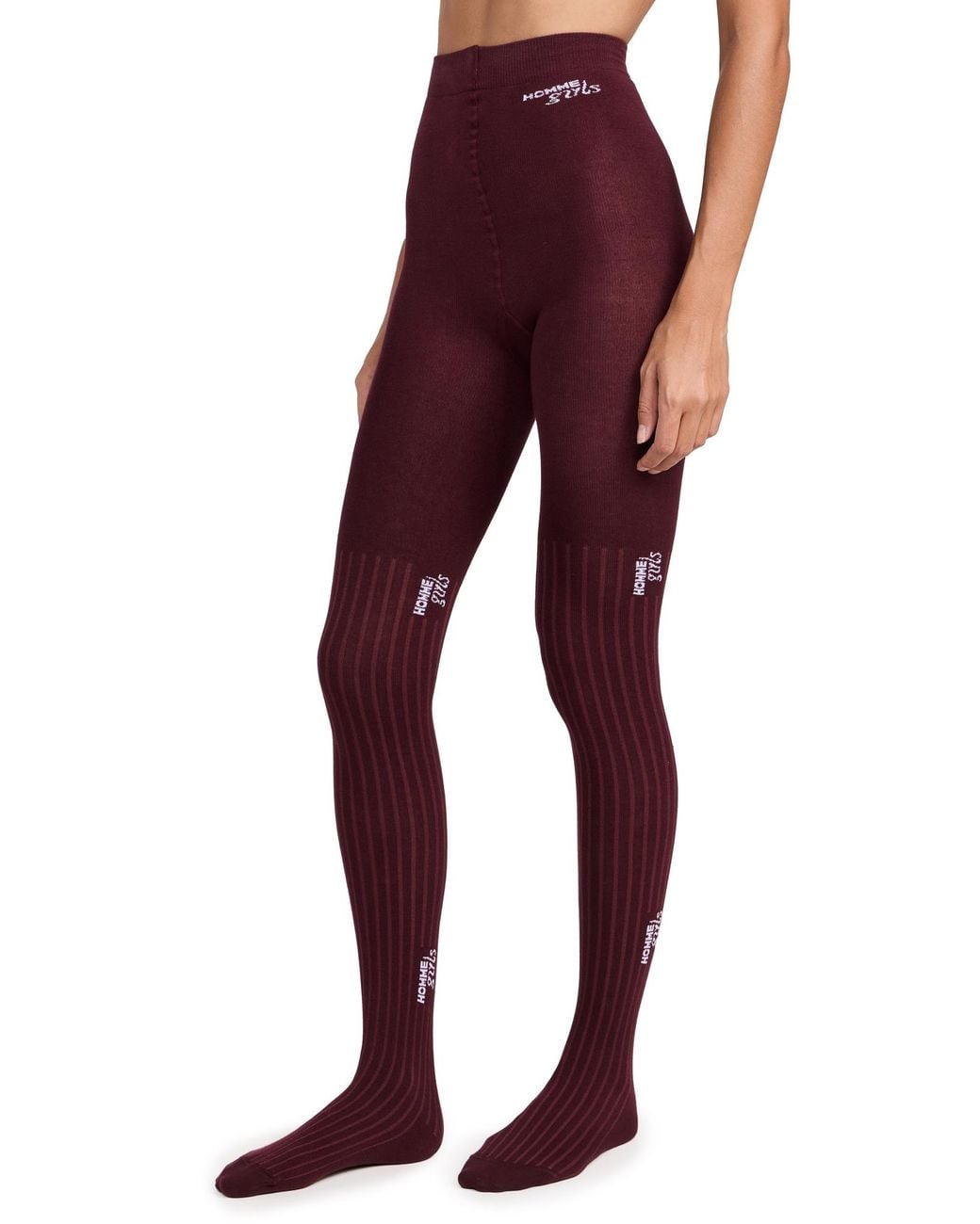 HOMMEGIRLS Hg Tights in Red | Lyst