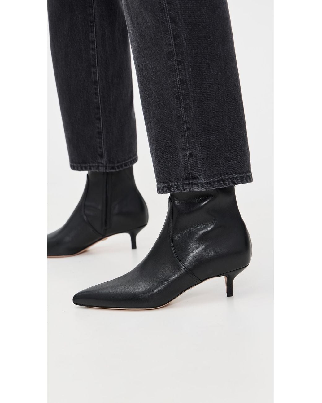 Veronica Beard Lisa Stretch Booties in Black | Lyst
