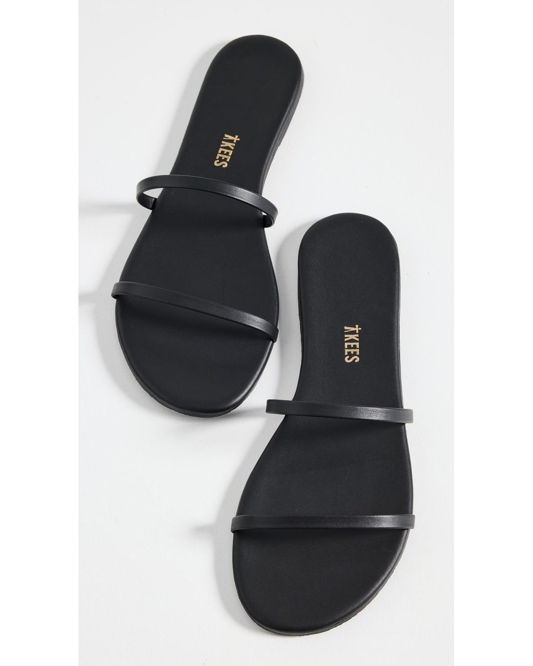 TKEES Gemma Slides in Black | Lyst
