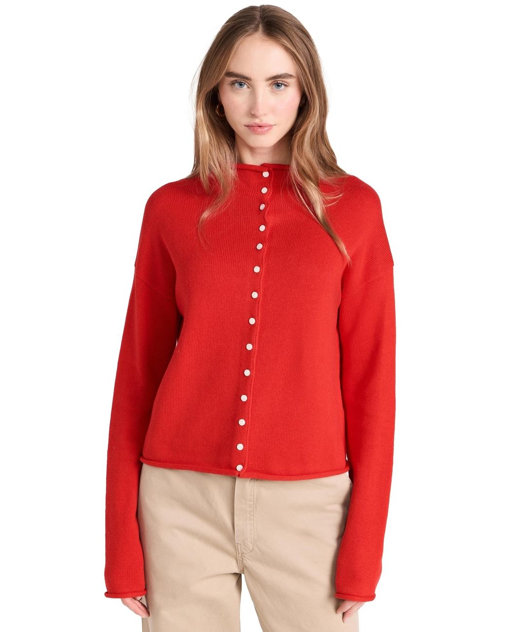Alex Mill Taylor Cardigan in Red | Lyst