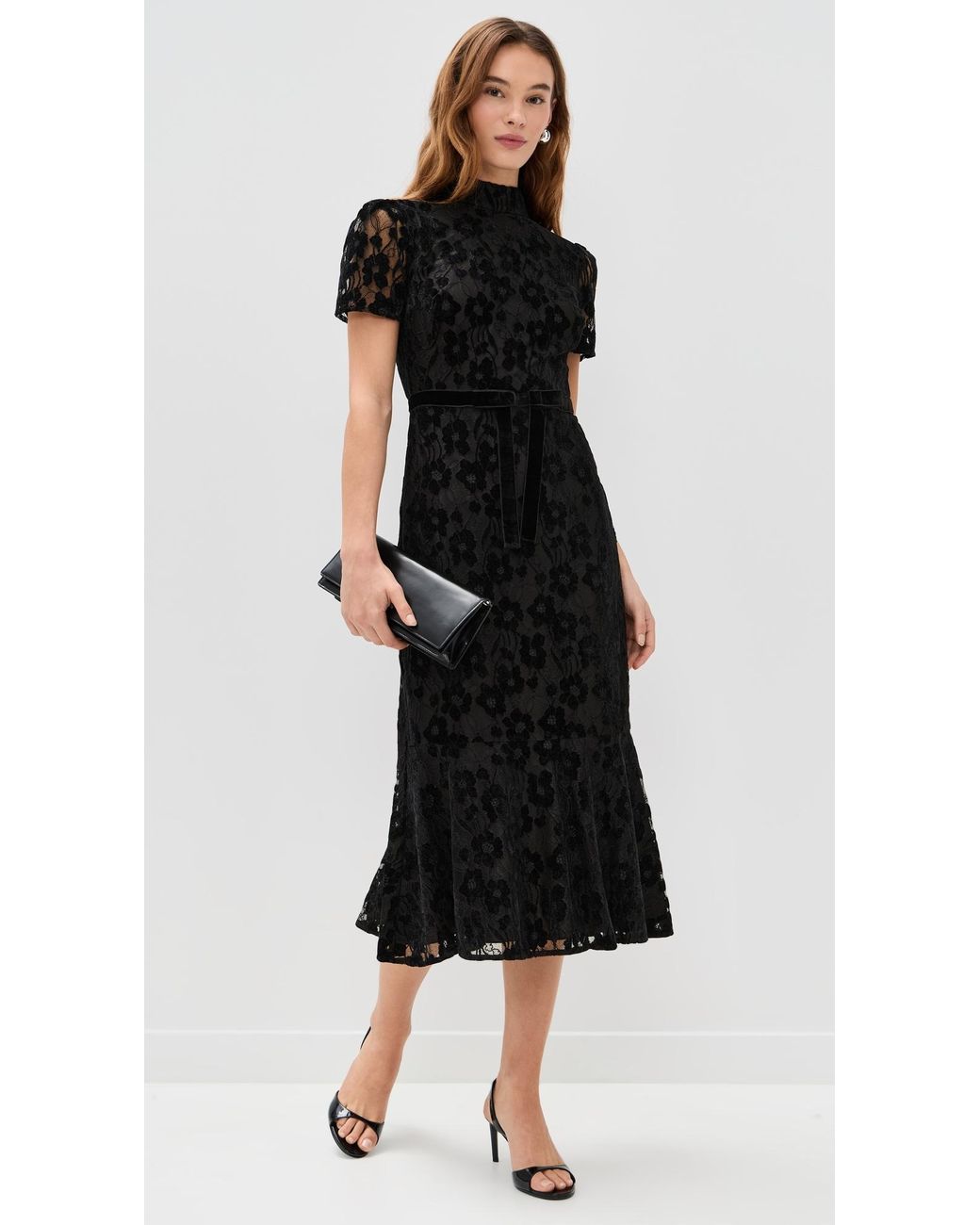 Shoshanna Pierre Dress in Black | Lyst