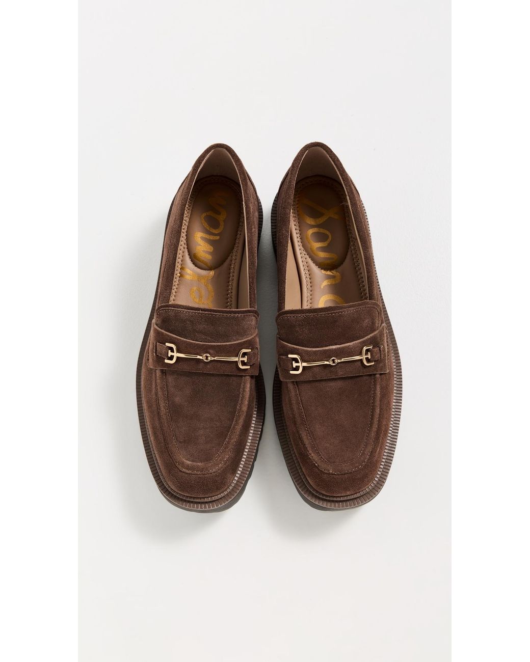 Sam Edelman Lea Platform Loafers in Brown | Lyst
