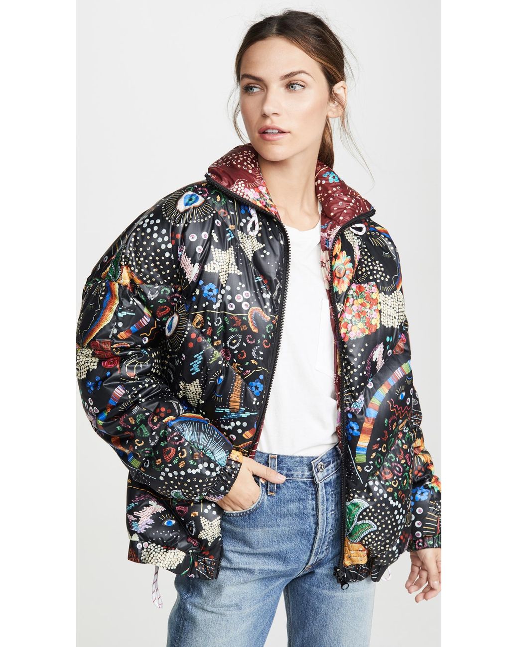 FARM Rio Reversible Borgodo Puffer Jacket | Lyst Canada