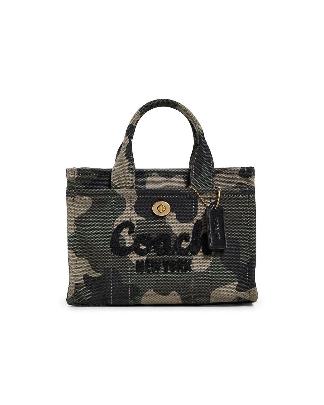 COACH Camo Cargo Tote 20 in Black | Lyst