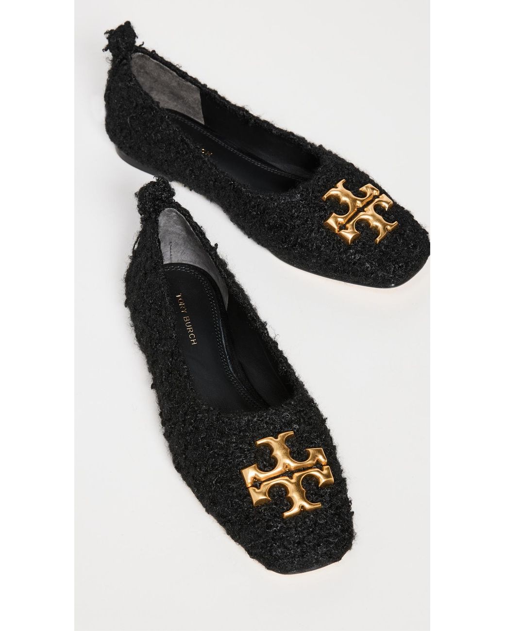 Tory Burch Eleanor Ballet Flats in Black | Lyst
