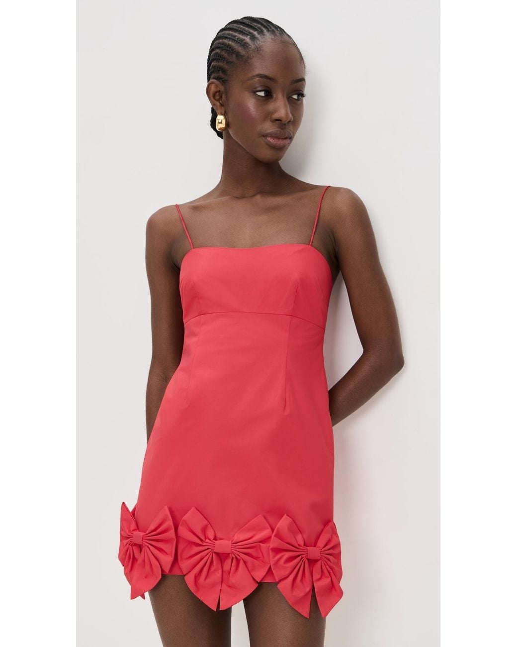 LoveShackFancy Kennedi Dress in Red | Lyst