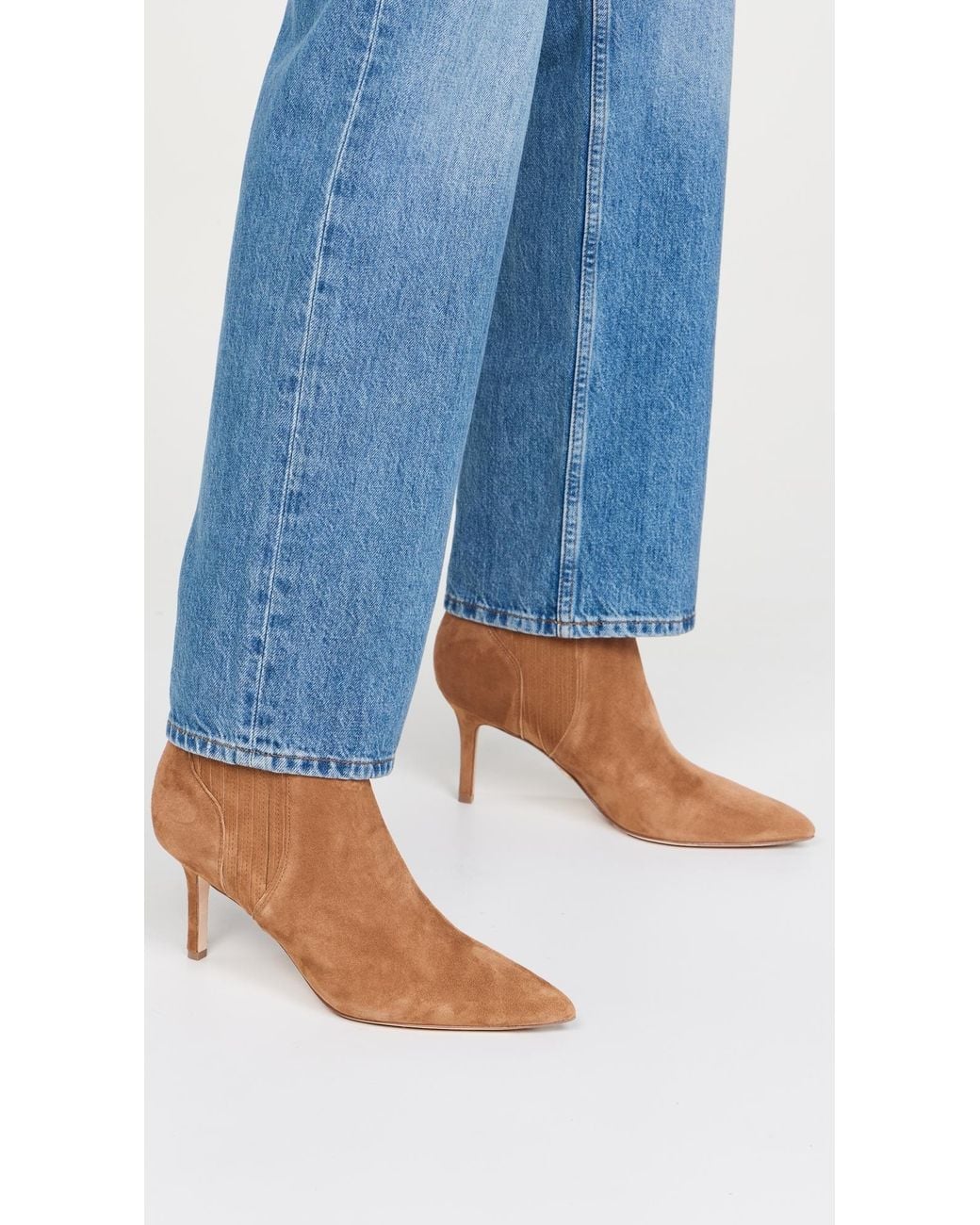 Veronica Beard Lisa Boots 70Mm in White | Lyst