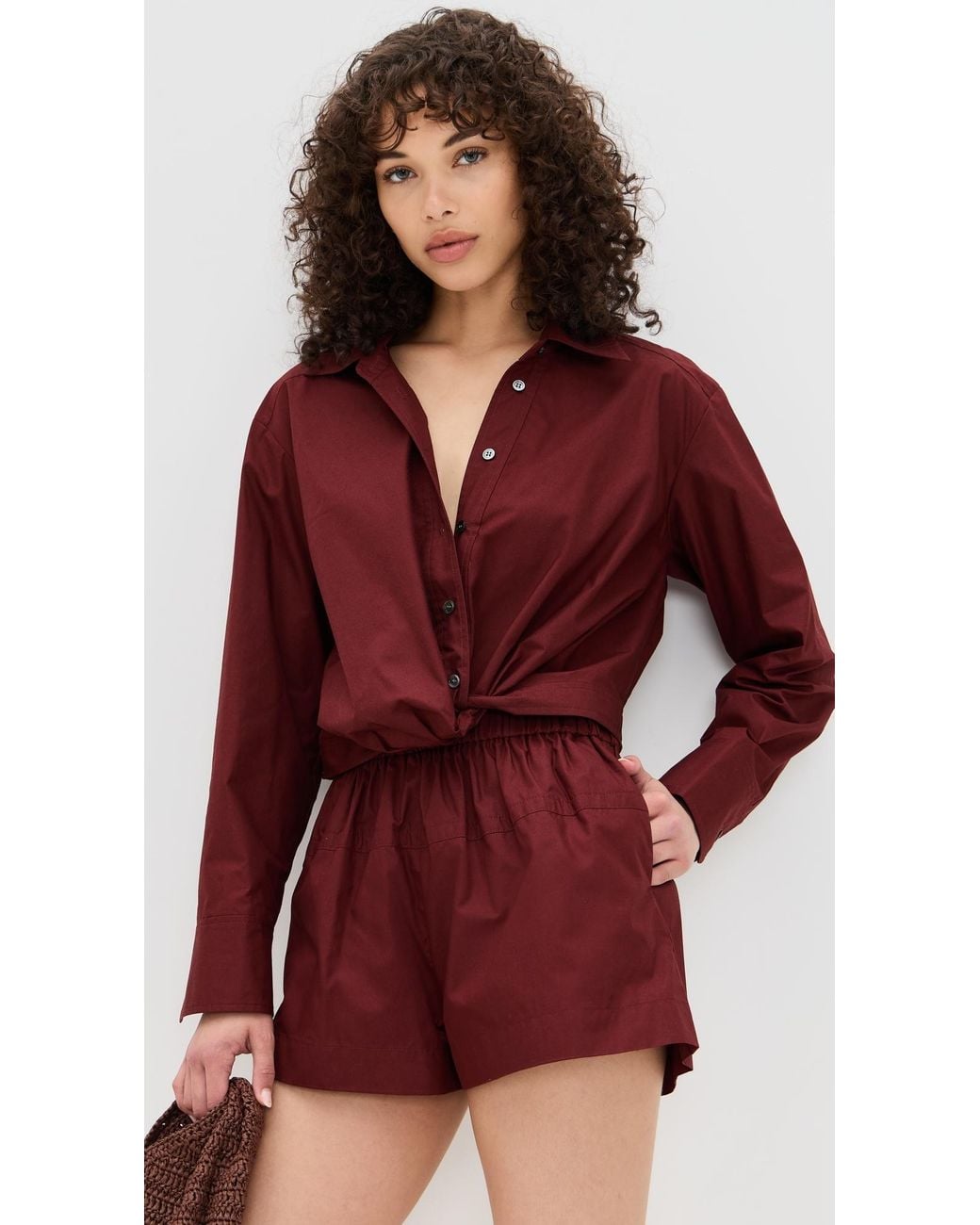 A.L.C. A. L.C. Leo Top in Red | Lyst