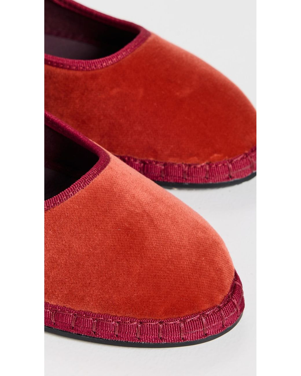 Flabelus X Sea Nyc Terracota Mary Jane Flats in Red | Lyst