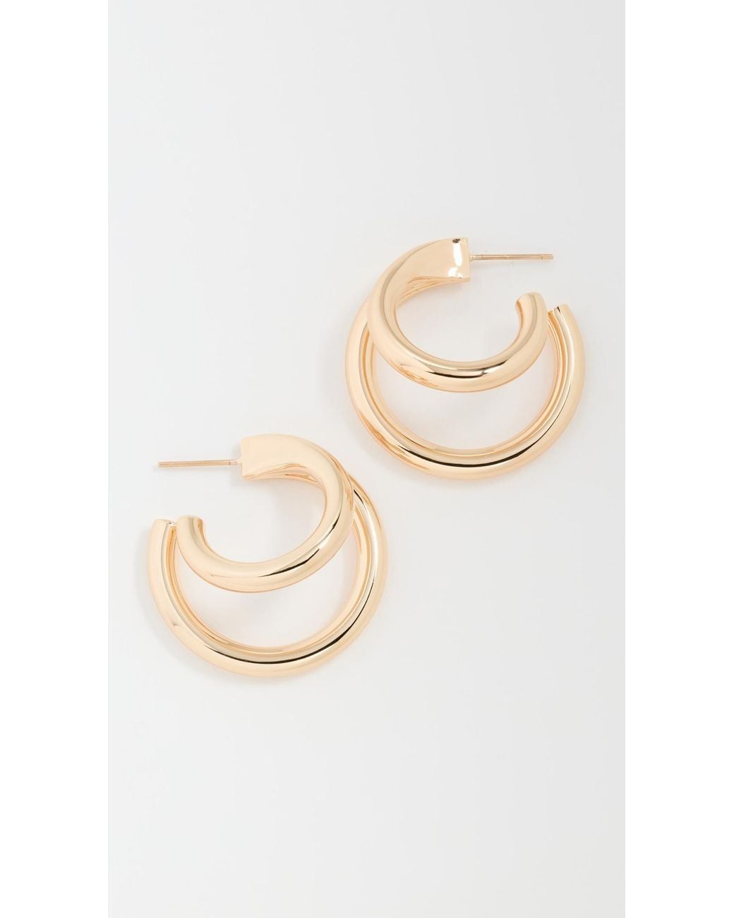 Jennifer Fisher 1 Double Lilly Mini Hoops in White | Lyst