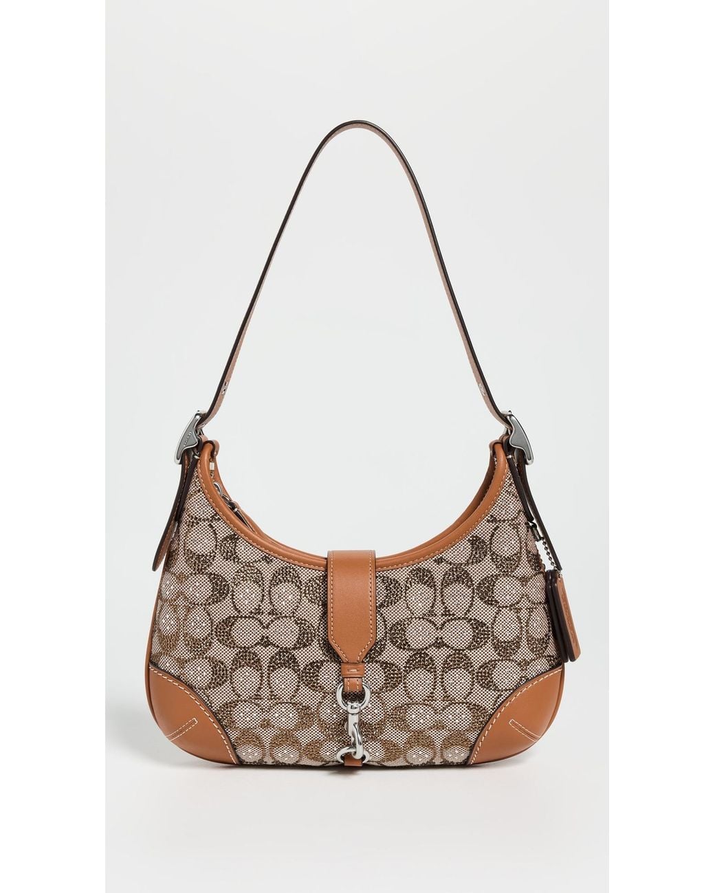 COACH The Coach Originals Crystal Signature Bag in Brown | Lyst