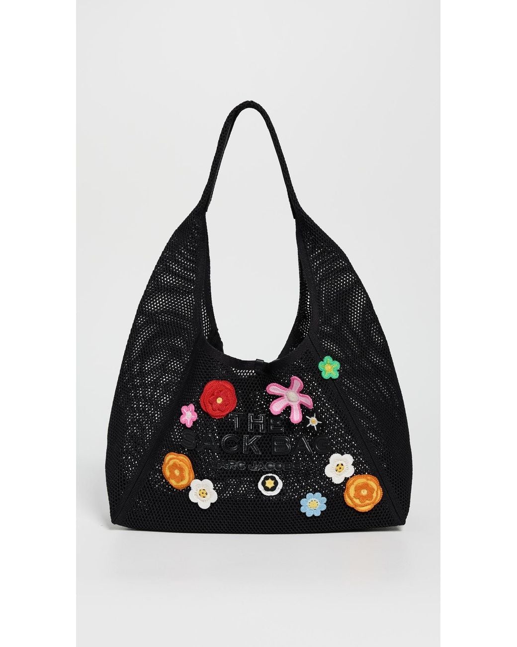 Marc Jacobs The Daisy Crochet Sack Bag in Black | Lyst