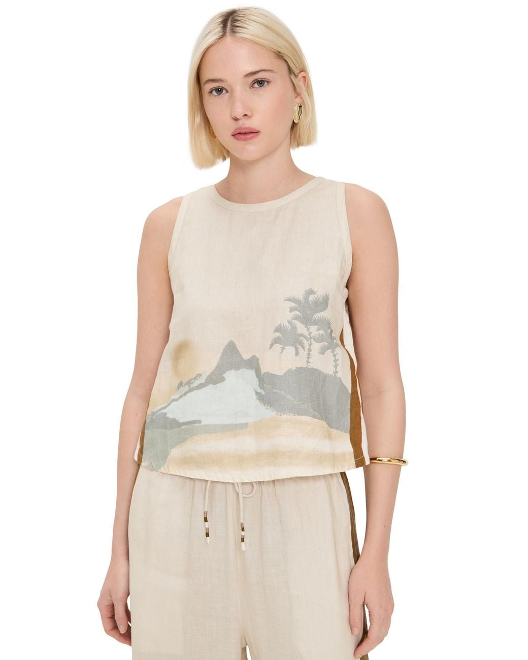 Las Sureñas Ipanema Top in Natural | Lyst