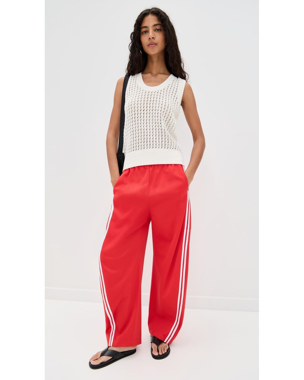 Varley Ferns Open Knit Tank in Red | Lyst