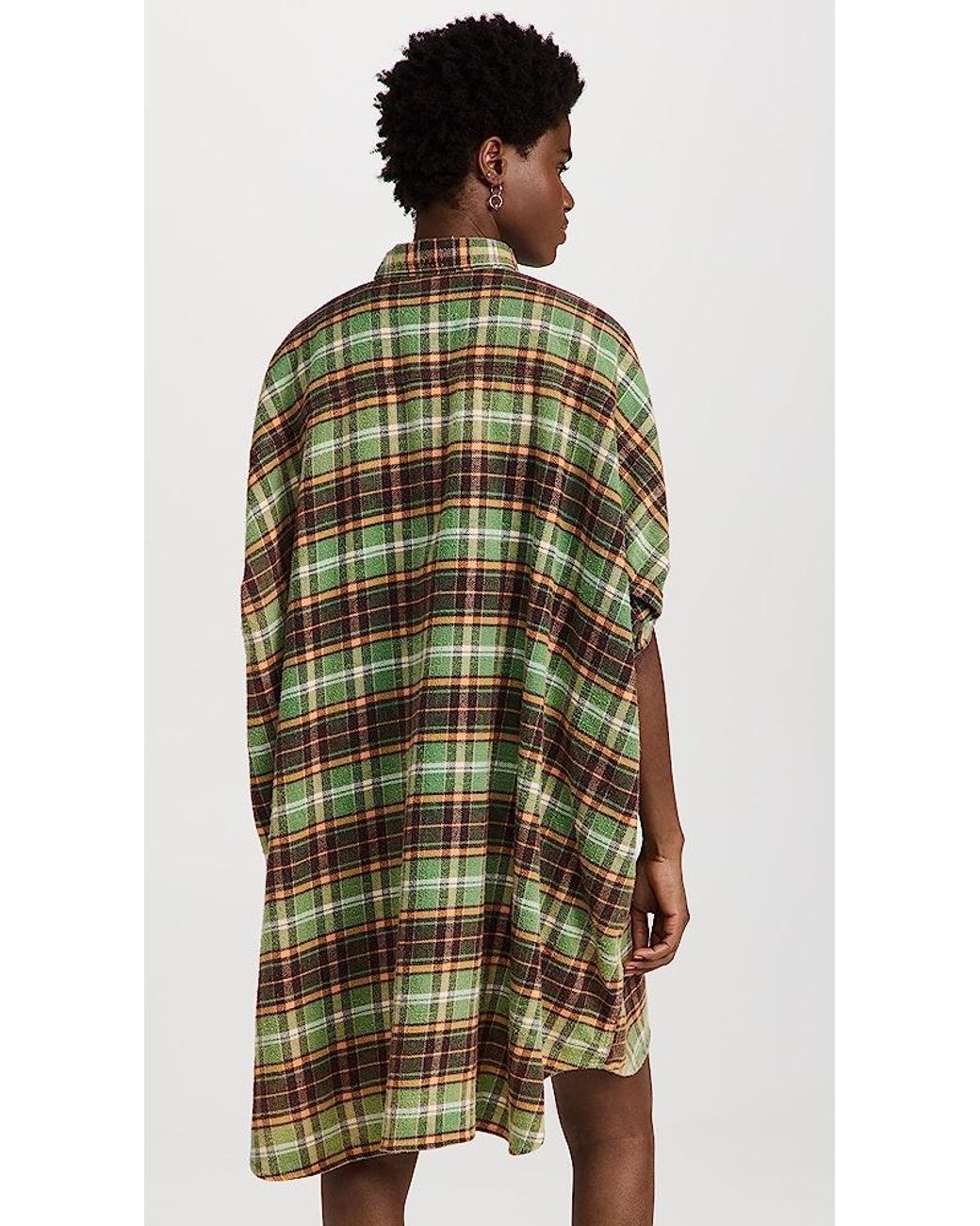 Oversized Plaid Dress