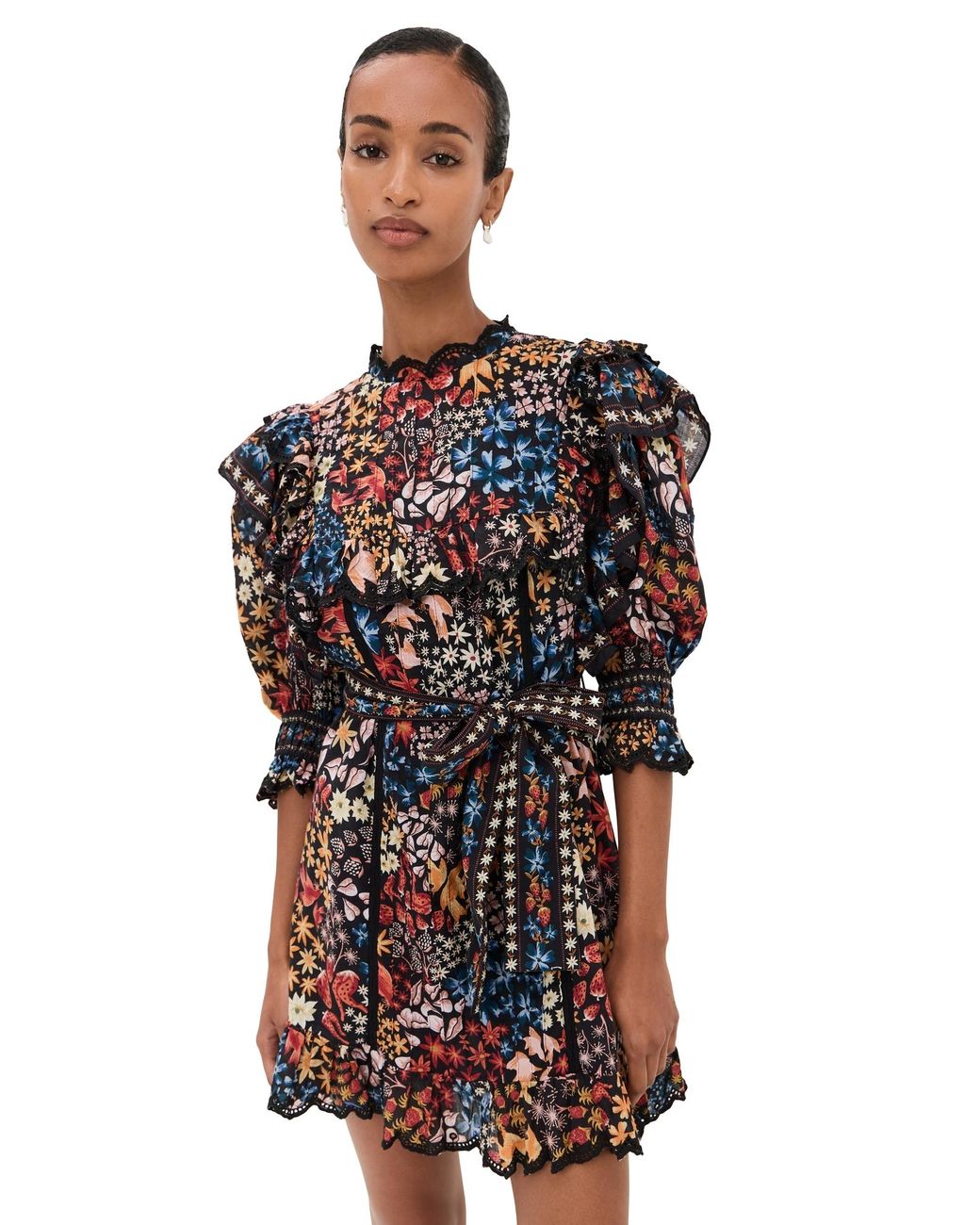 FARM Rio Mini Dress in Black | Lyst