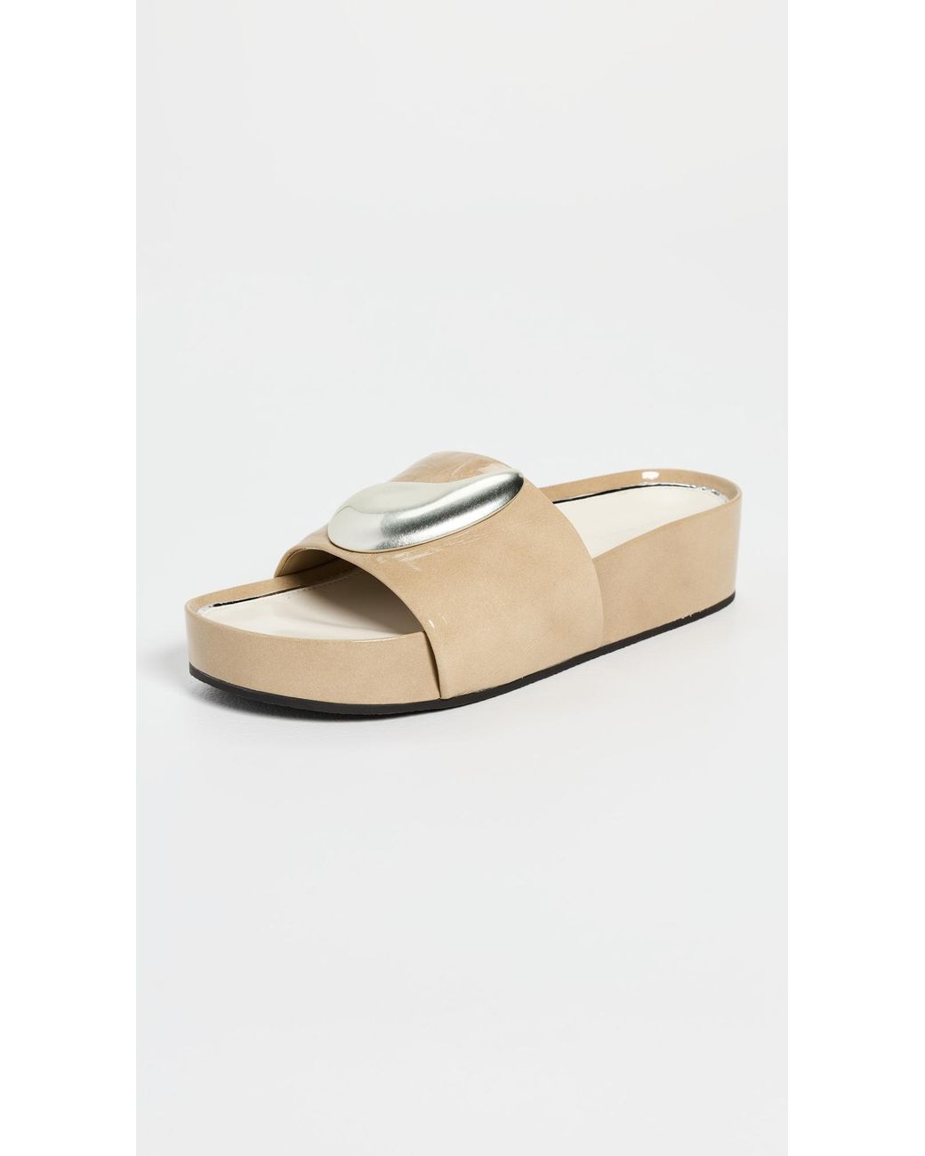 Tory Burch Patos Platform Slides in White | Lyst
