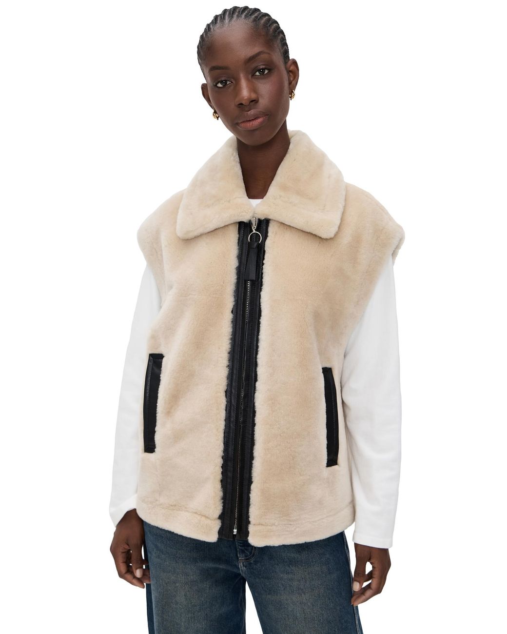 IRO Bethany Vest in Natural | Lyst