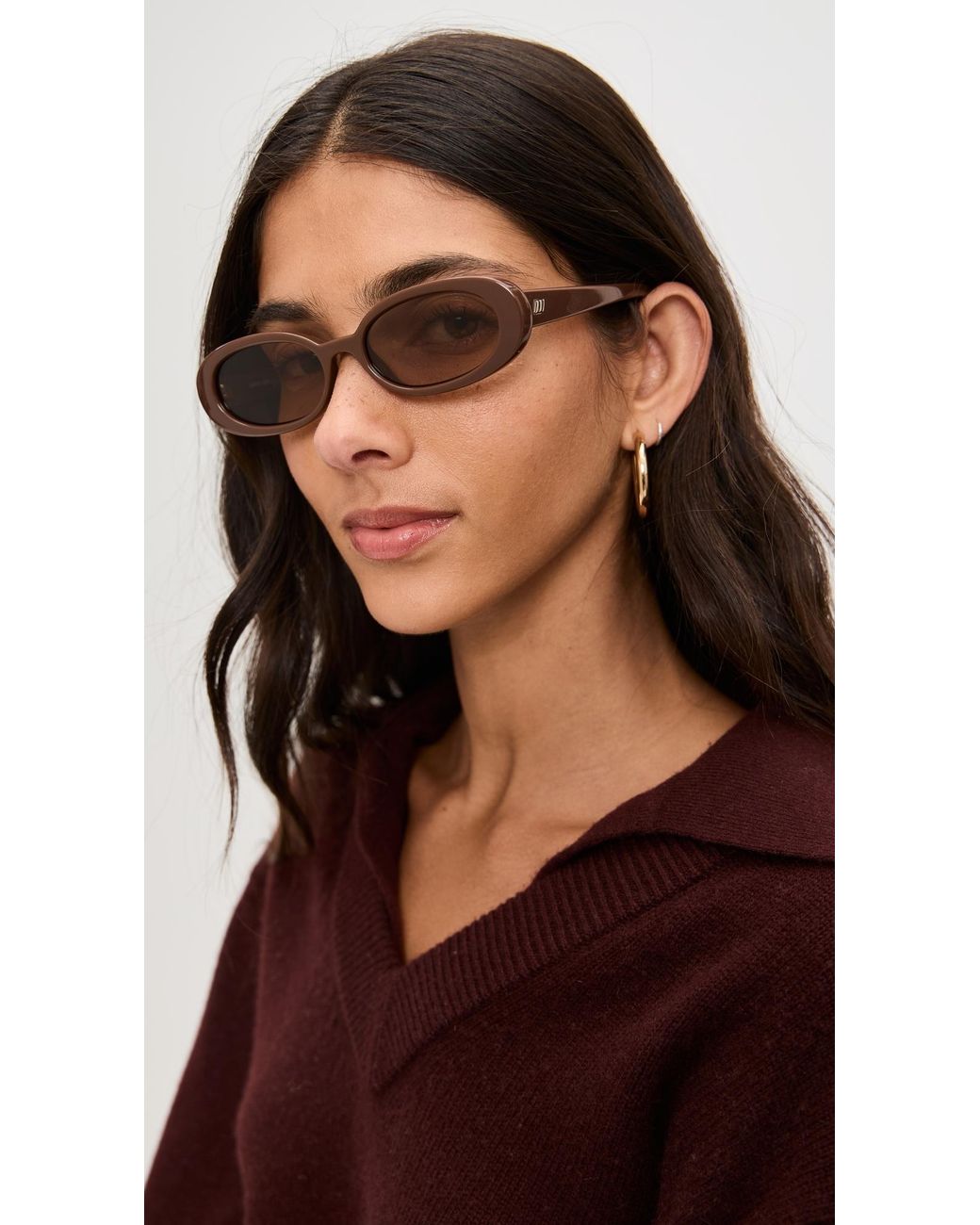 Le Specs Outta Love Sunglasses in Brown | Lyst