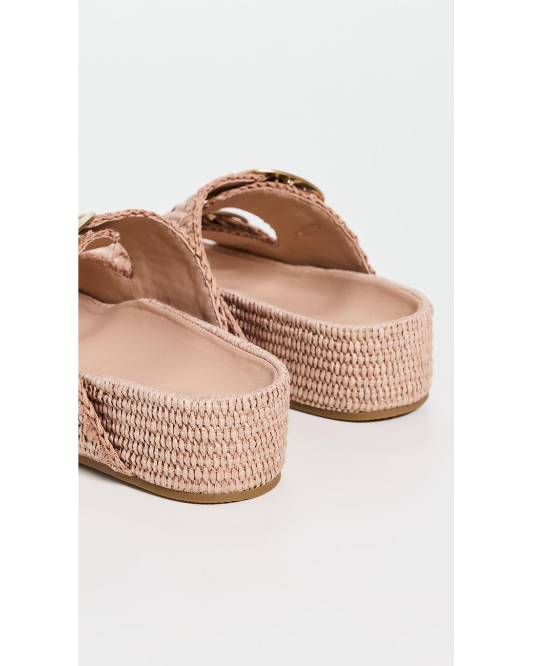 Loeffler Randall Theo Two Band Sandals Wedge Shoes 9.5 B in Pink | Lyst