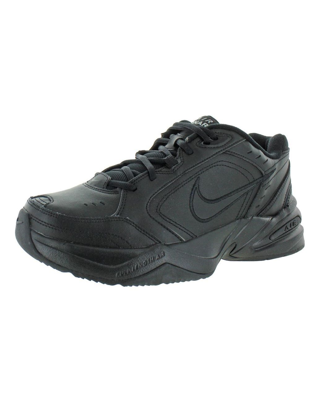 Nike Air Monarch Iv Faux Leather Padded Insole Sneakers in Black for ...