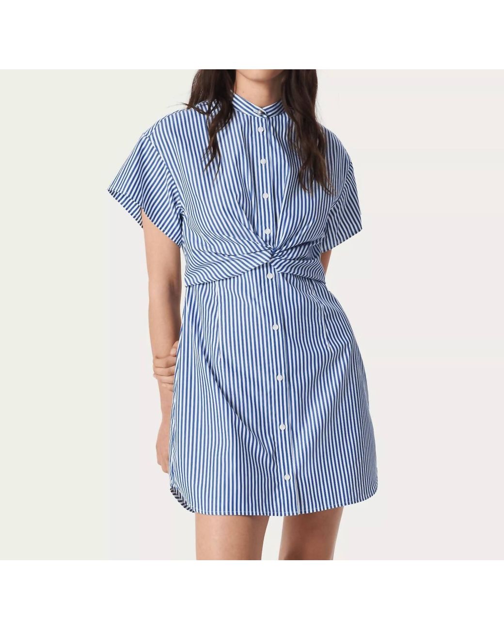 Rag & Bone Gretchen Striped Shirt Dress in Blue | Lyst