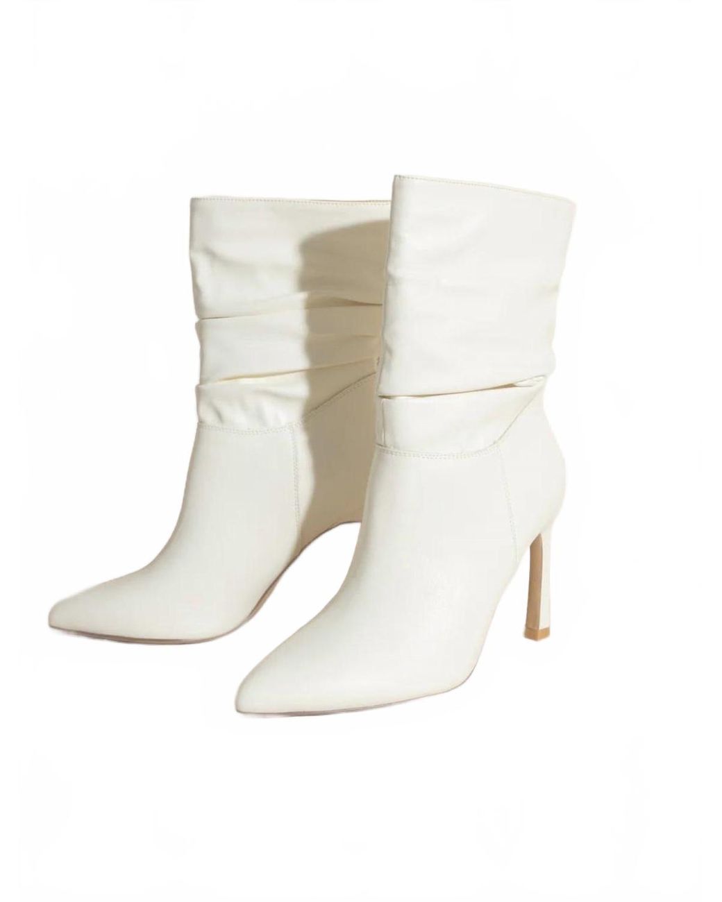 Oasis Society Kali Slouch Boots in White | Lyst