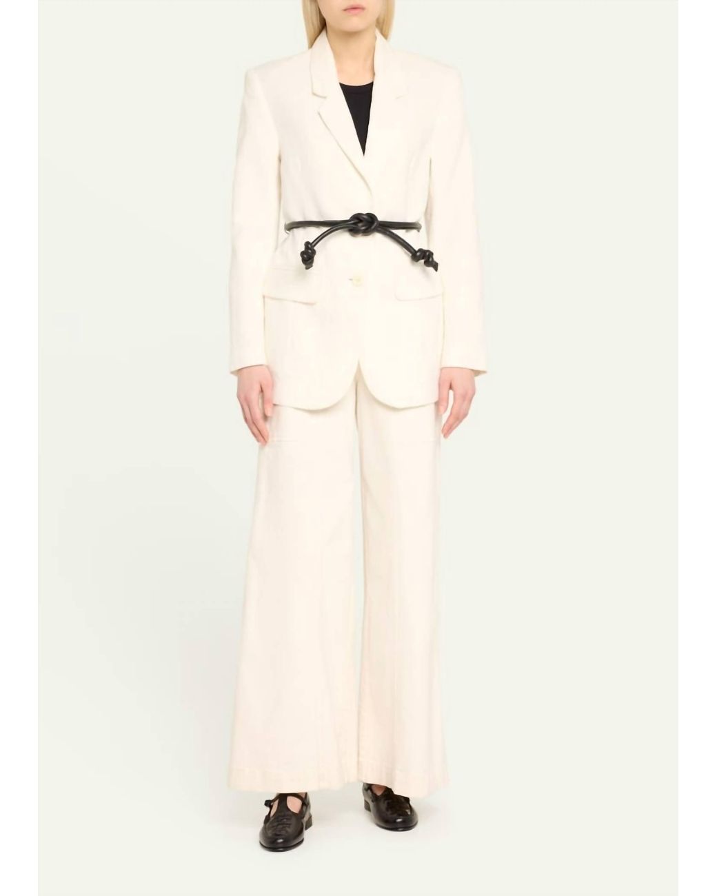 Sea Carine Wide-Leg Corduroy Jeans in Natural | Lyst