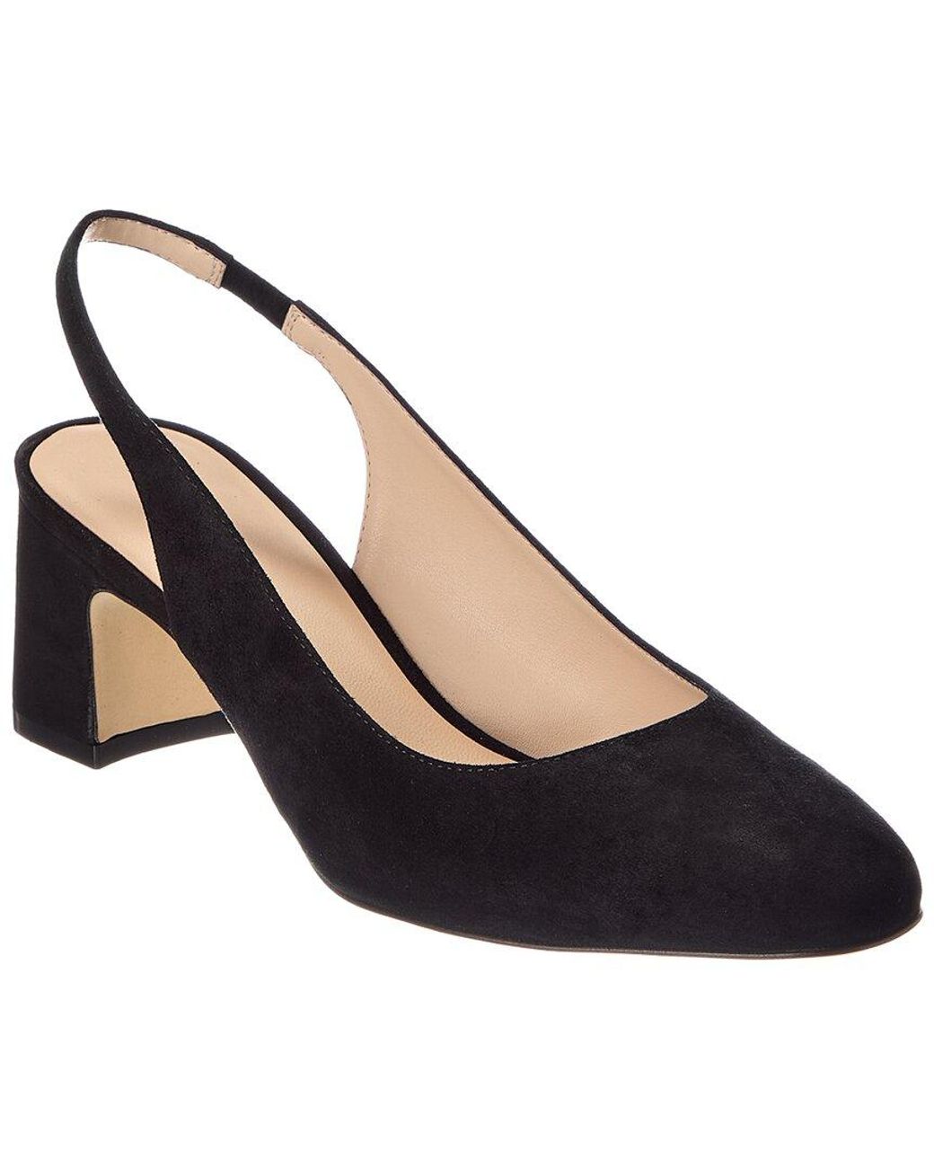Stuart Weitzman Milla 55 Suede Slingback Pump in Blue | Lyst