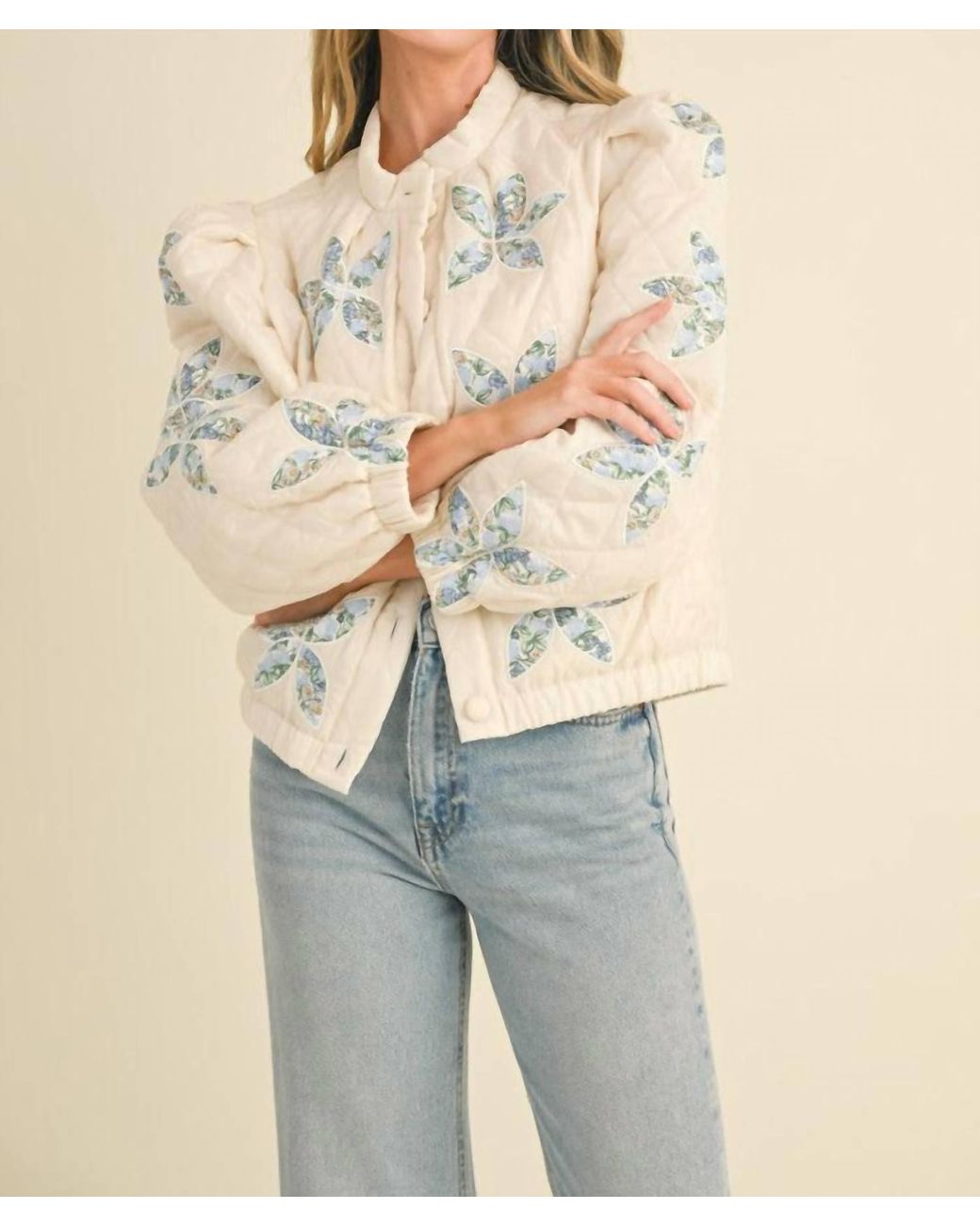 ..,merci Stevie Quilted Jacket in Natural | Lyst