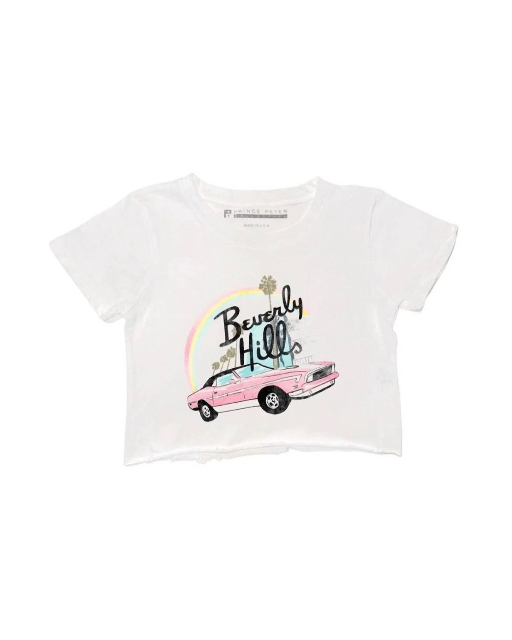 Prince Peter Girl's Tween Roadster Crop Top in White | Lyst