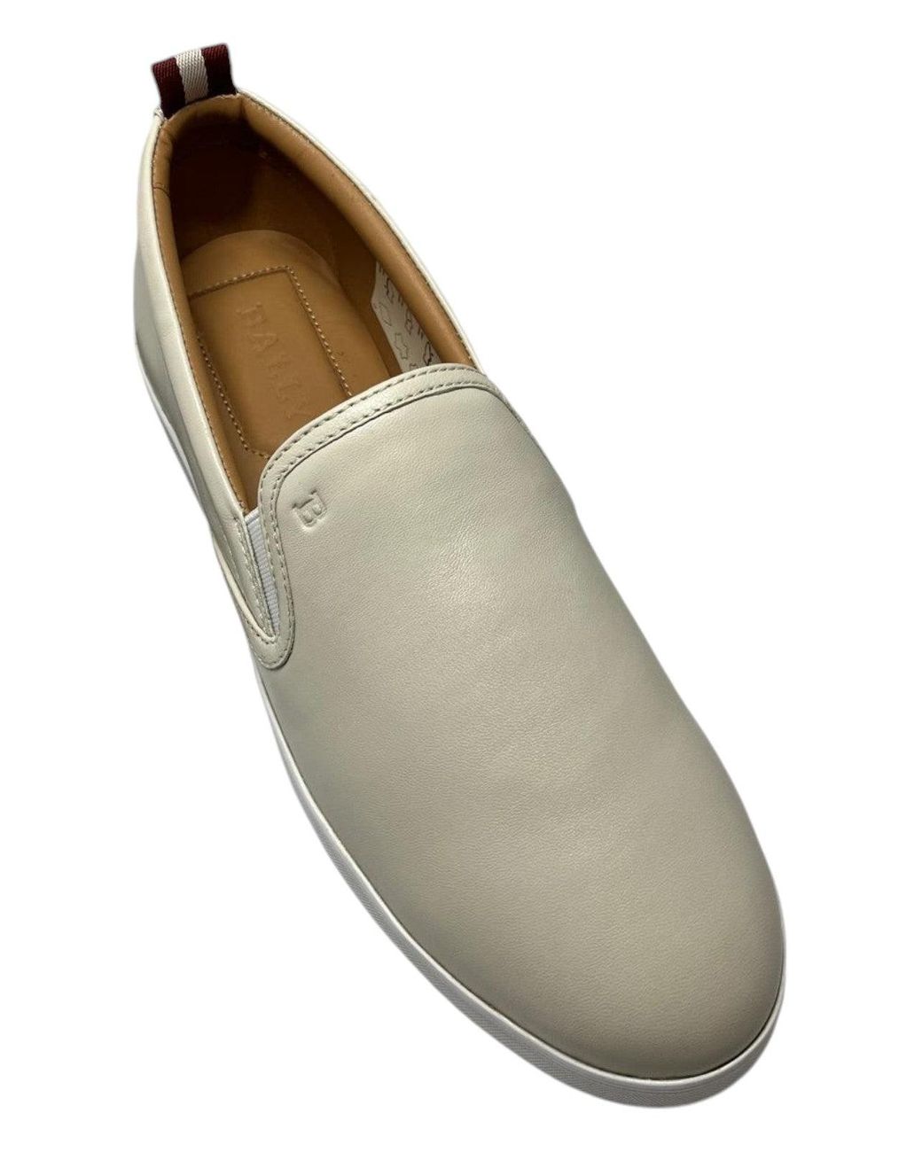 Bally Hinka 6211667 Ladies Bone Lamb Leather Sneakers in Metallic | Lyst