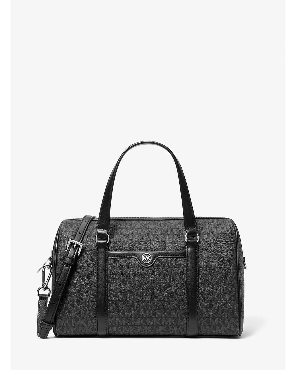 Michael Kors Outlet Jet Set Travel Medium Signature Logo Satchel in ...