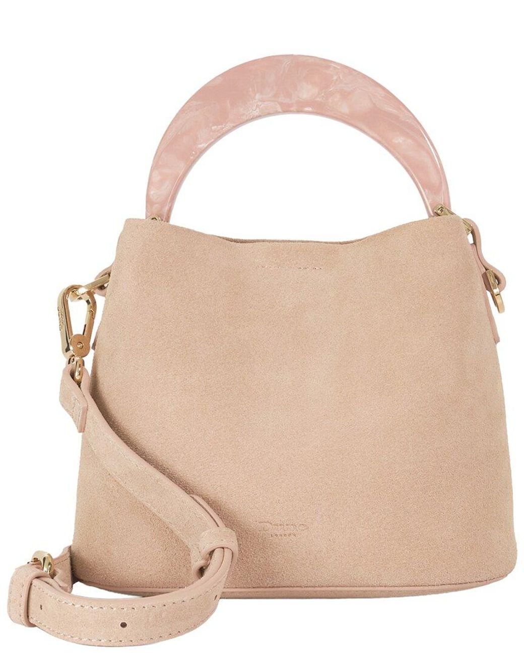 Dune Dharla Suede Bucket Bag in Natural | Lyst