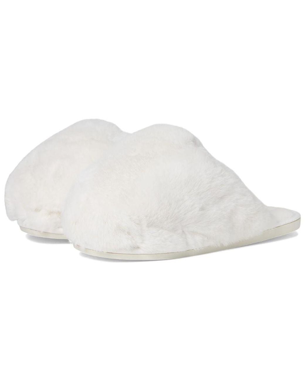Free People Snowball Slippers, Snow Faux Fur in White | Lyst