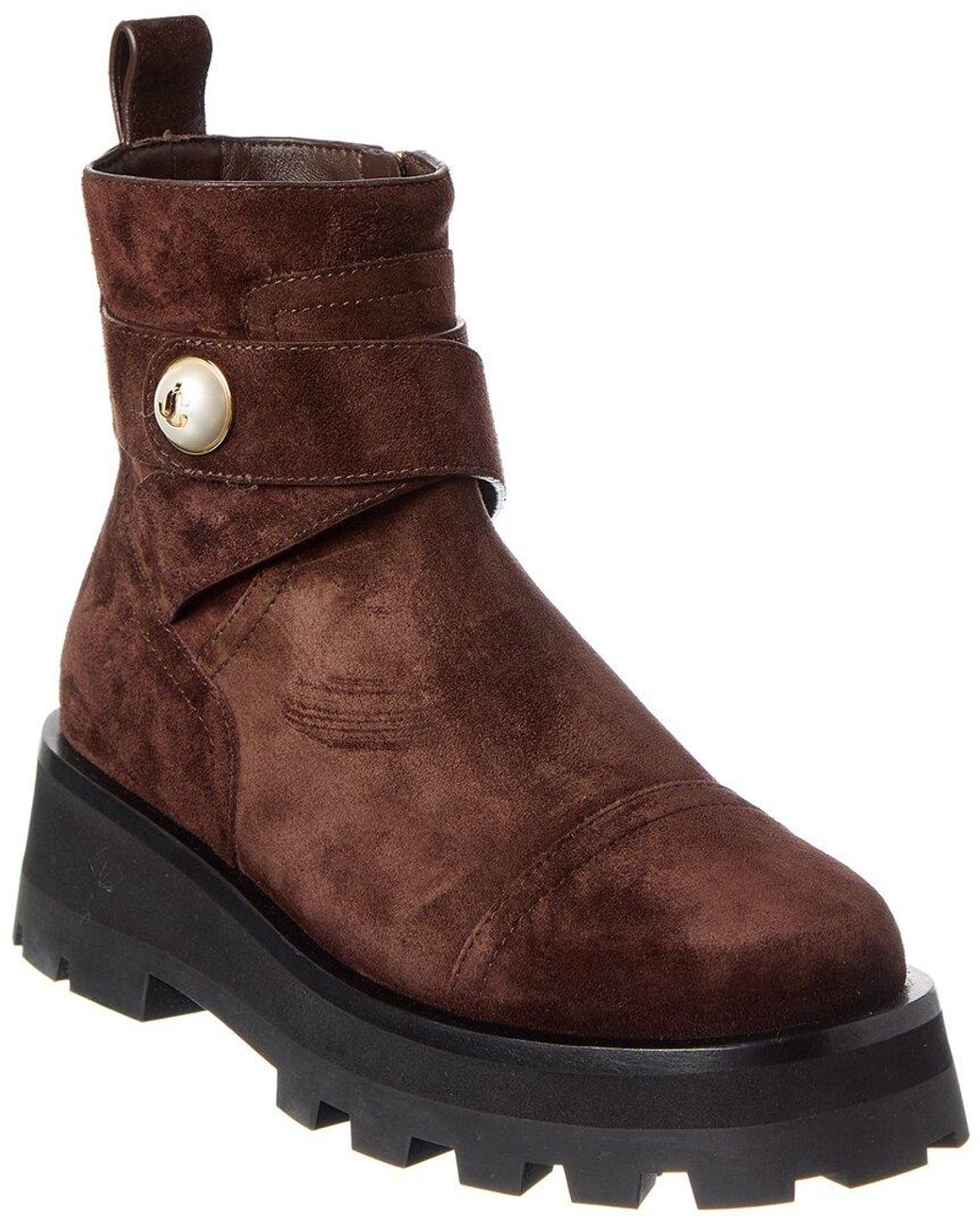 Jimmy Choo Meena Suede Boot in Brown | Lyst