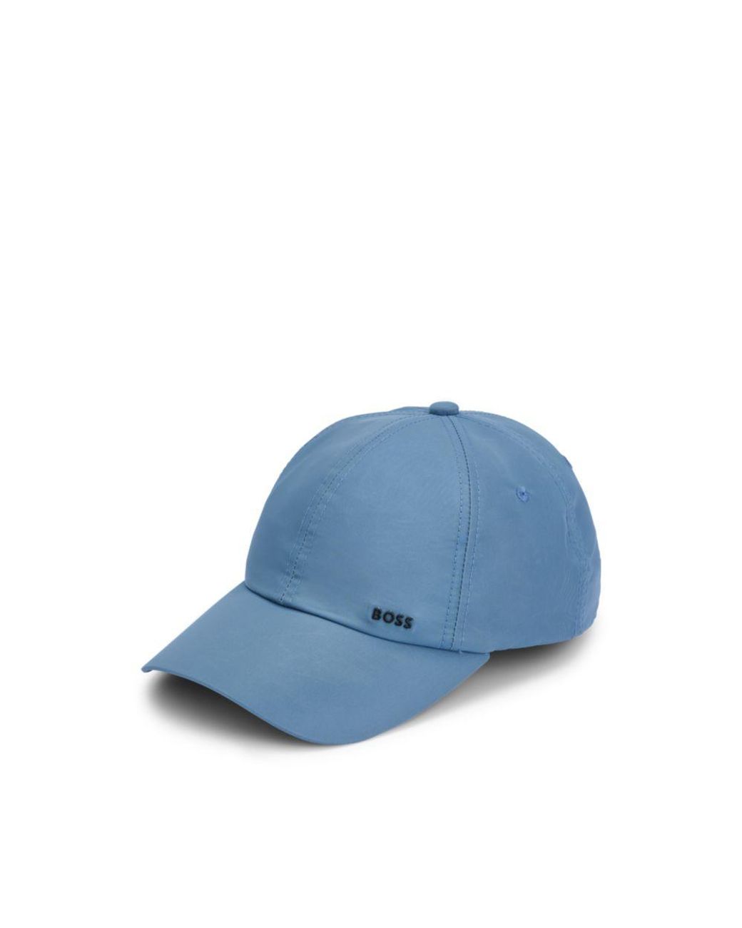 BOSS Water-Repellent Six-Panel Cap With Metal Logo in Blue for Men | Lyst