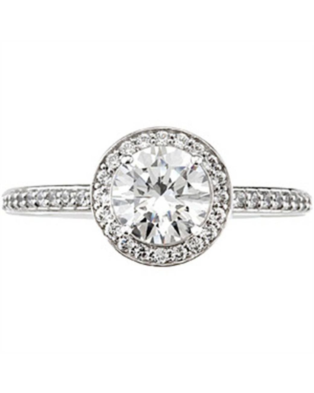 Pompeii3 1ct Pave Halo Diamond Engagement Ring in Metallic | Lyst Pompeii3 1ct Pave Halo Diamond Engagement Ring in Metallic | Lyst