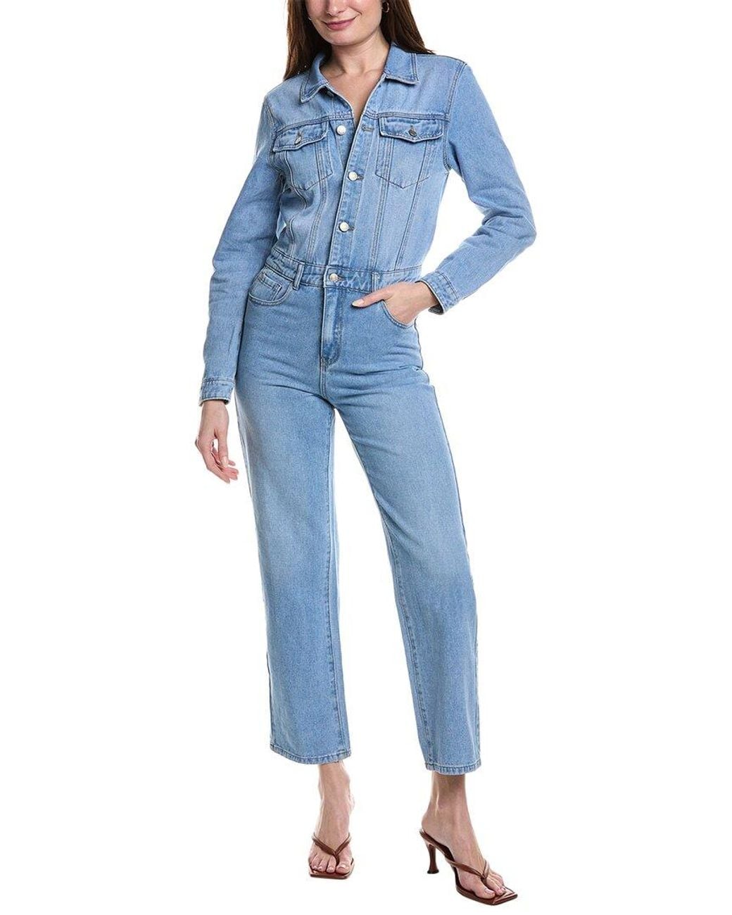 ANNA KAY Wonderland Denim Jumpsuit in Blue | Lyst