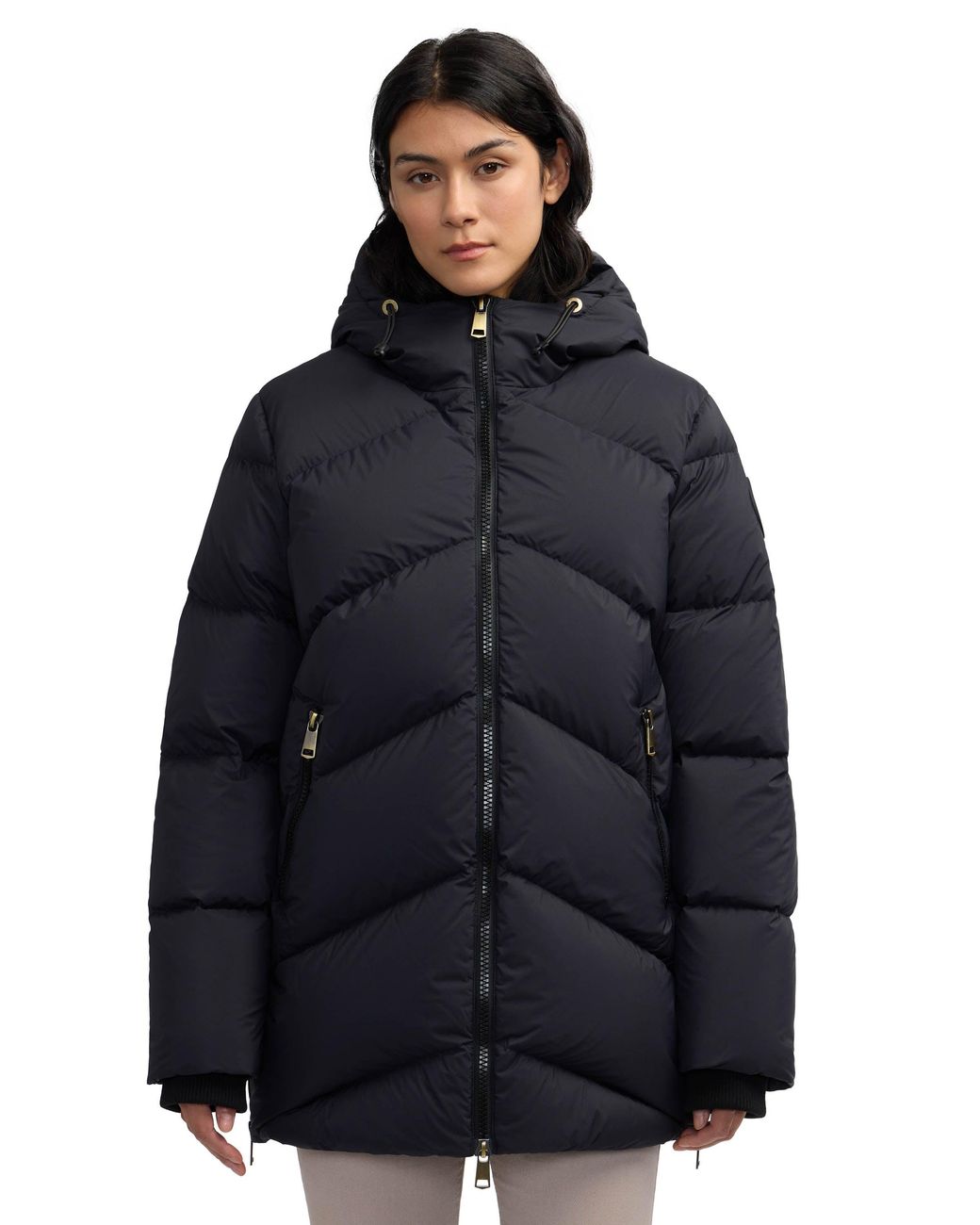 Pajar Fallon Boxy Inverted Chevron Quilted Puffer in Blue | Lyst