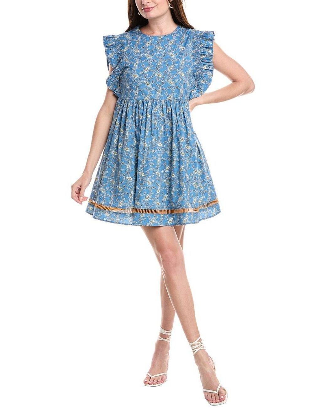 English Factory Paisley Mini Dress in Blue | Lyst