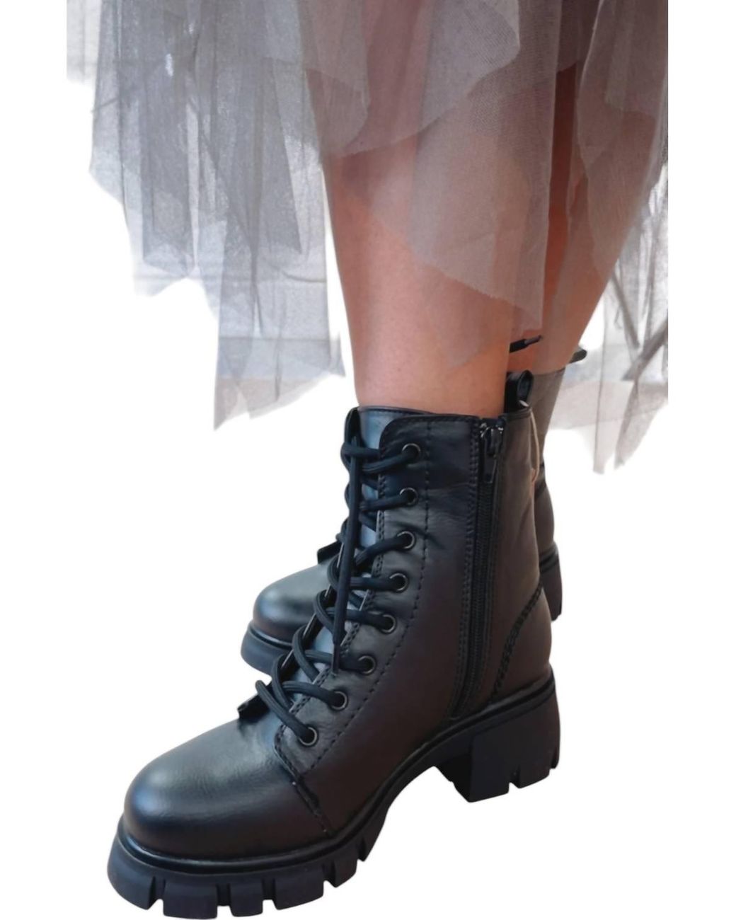 MIA High Street Combat Boot in Brown | Lyst