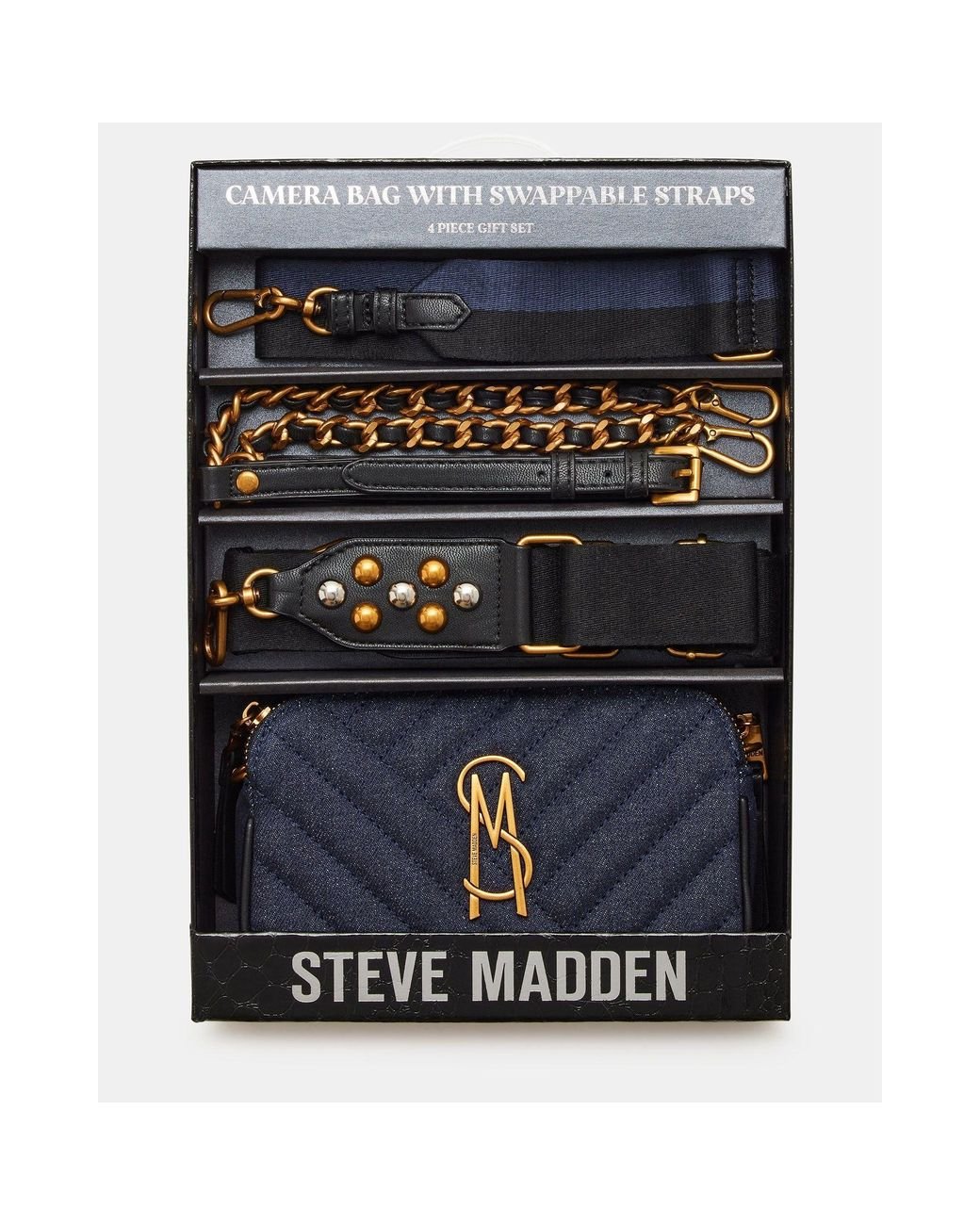 Steve Madden Daisy Bag Gift Set Denim Fabric in Blue | Lyst
