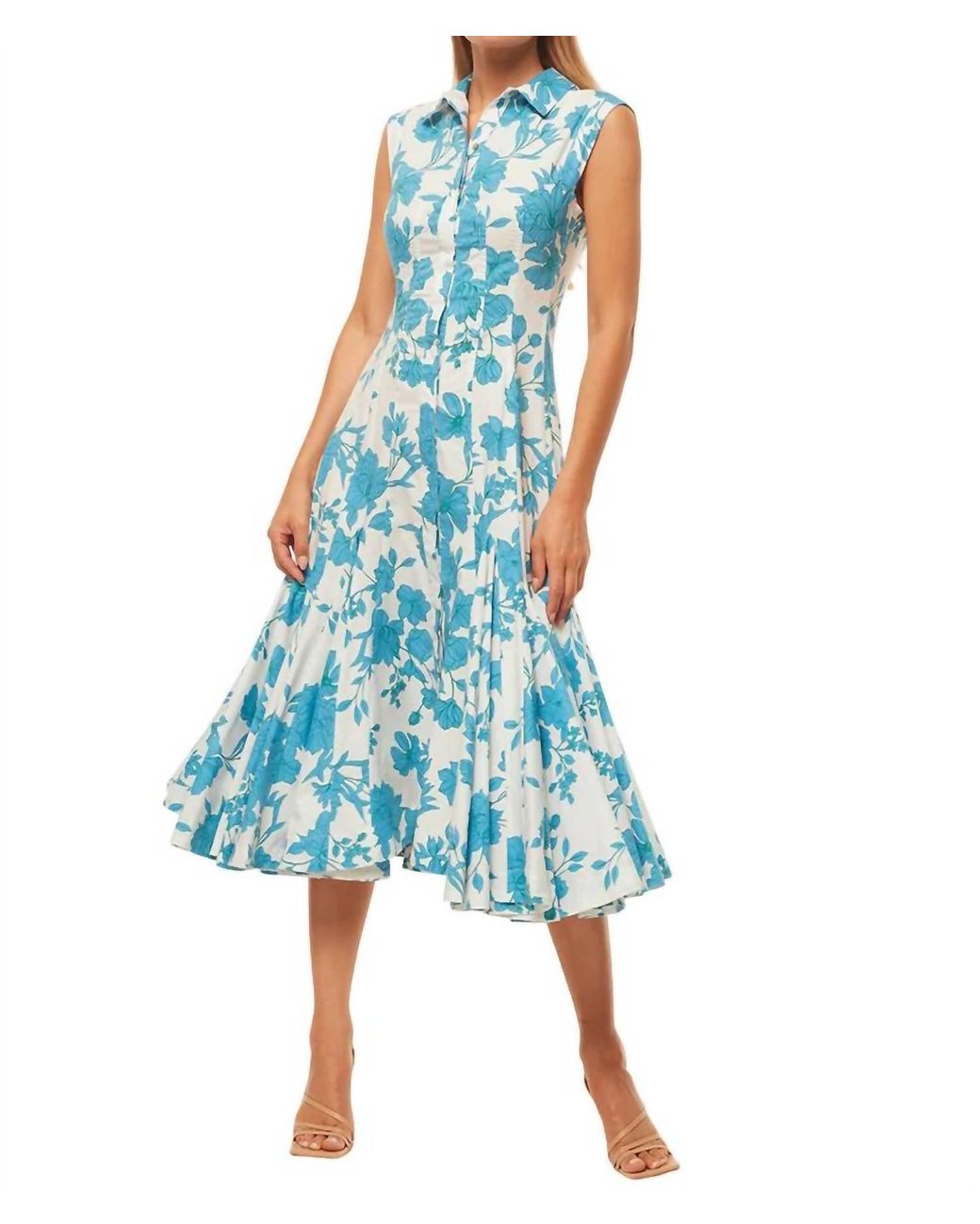 MISA Los Angles Charlotte Dress in Blue | Lyst