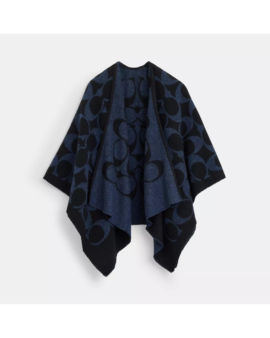 COACH Signature Cape in Blue | Lyst