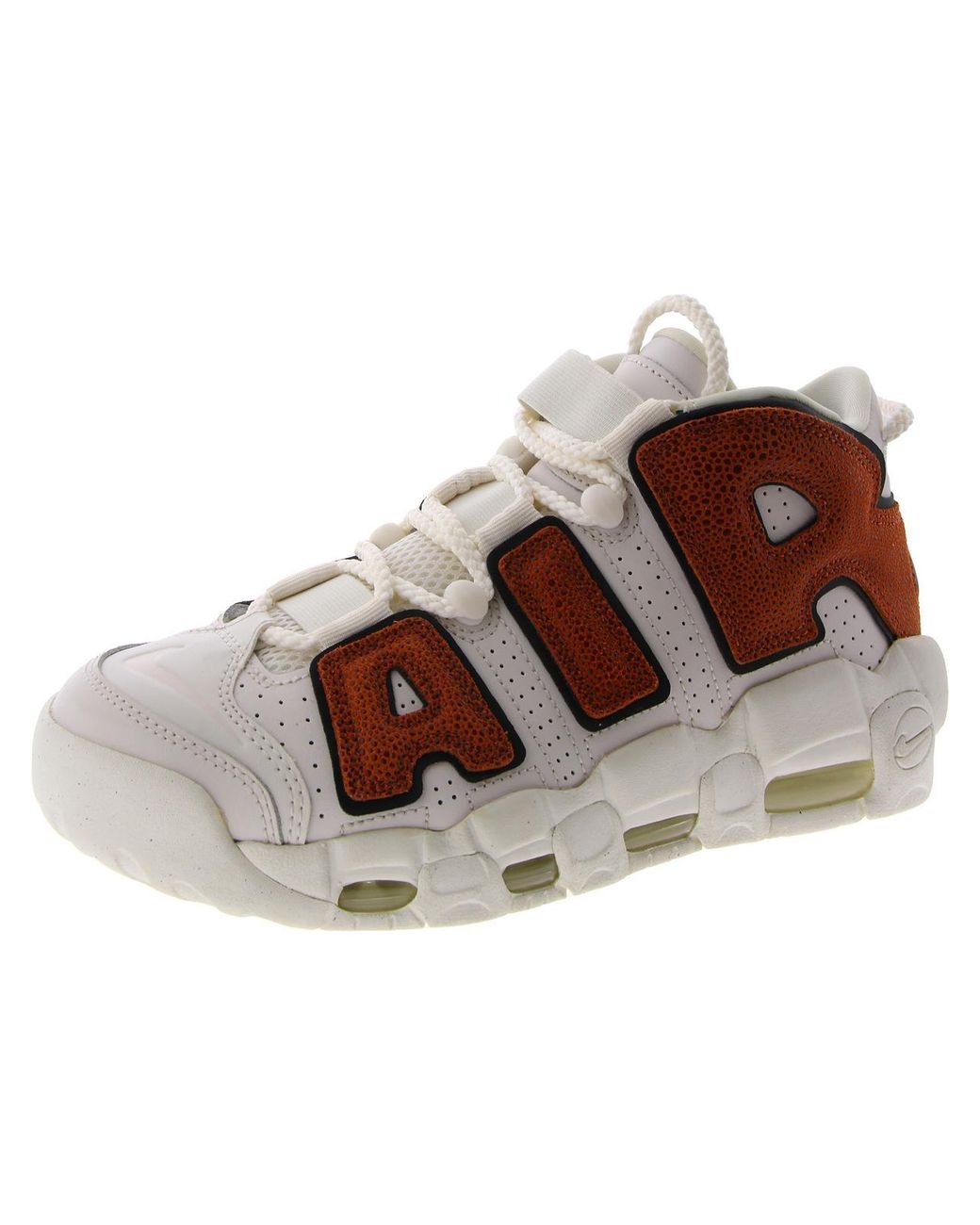 Nike Air More Uptempo Fitness Workout Running & Training Shoes in Brown ...