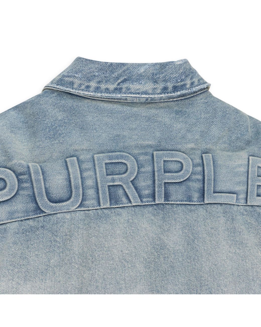 Purple Brand Padded Denim Jackets in Blue for Men | Lyst